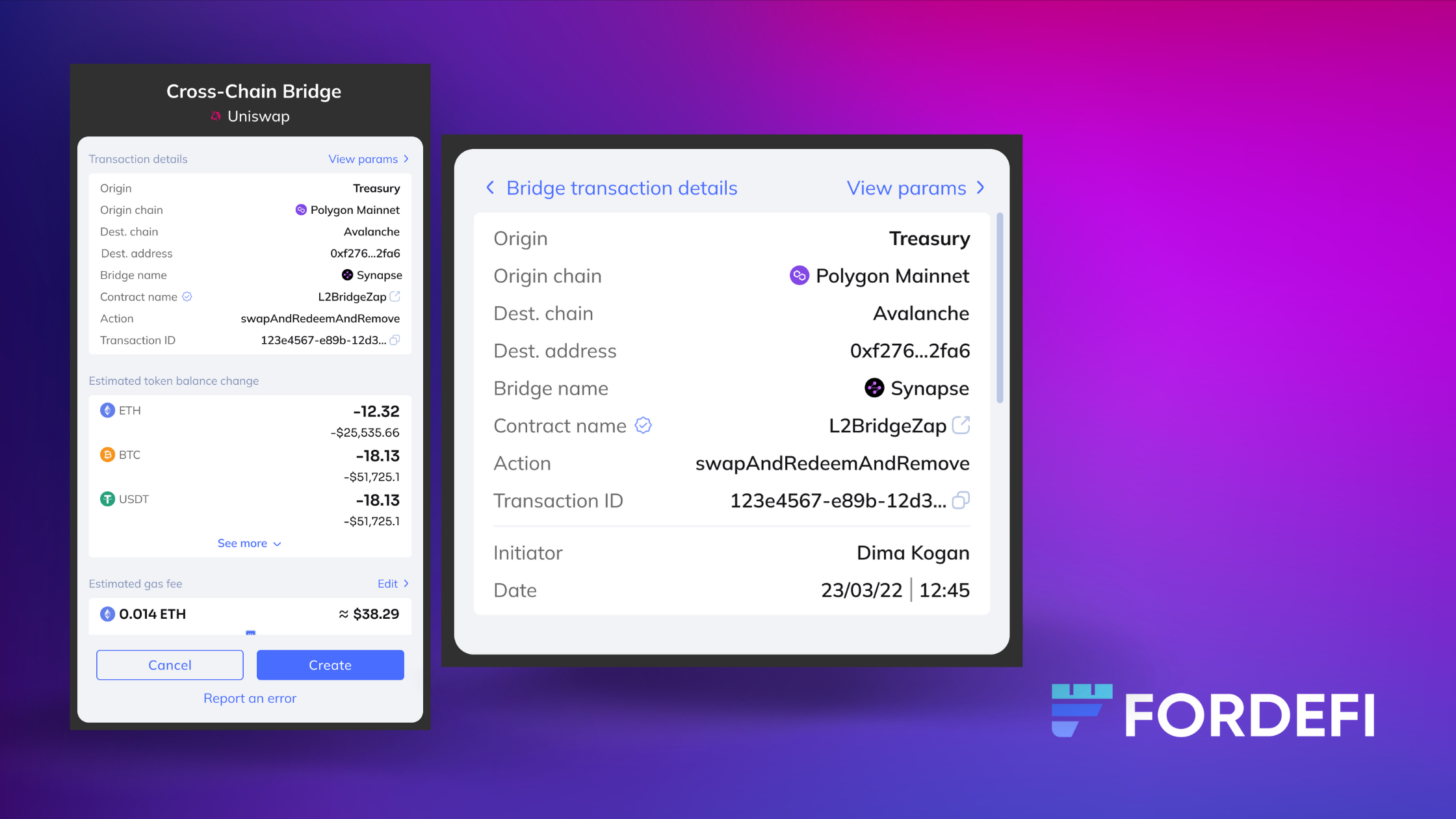 Securely Transfer Digital Assets Cross-Chain with Fordefi’s Bridge Transaction Enrichment